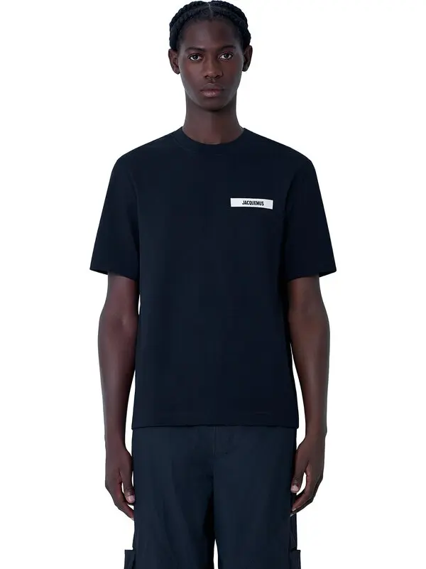 Jacquemus Le T-shirt Gros Grain - Black
