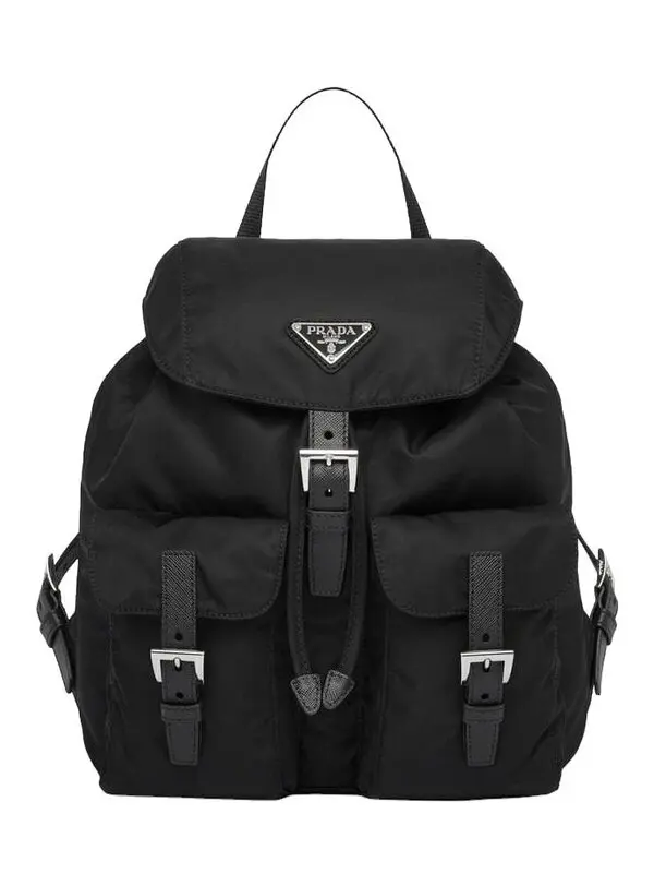 Prada Small Backpack In Re-nylon - Black