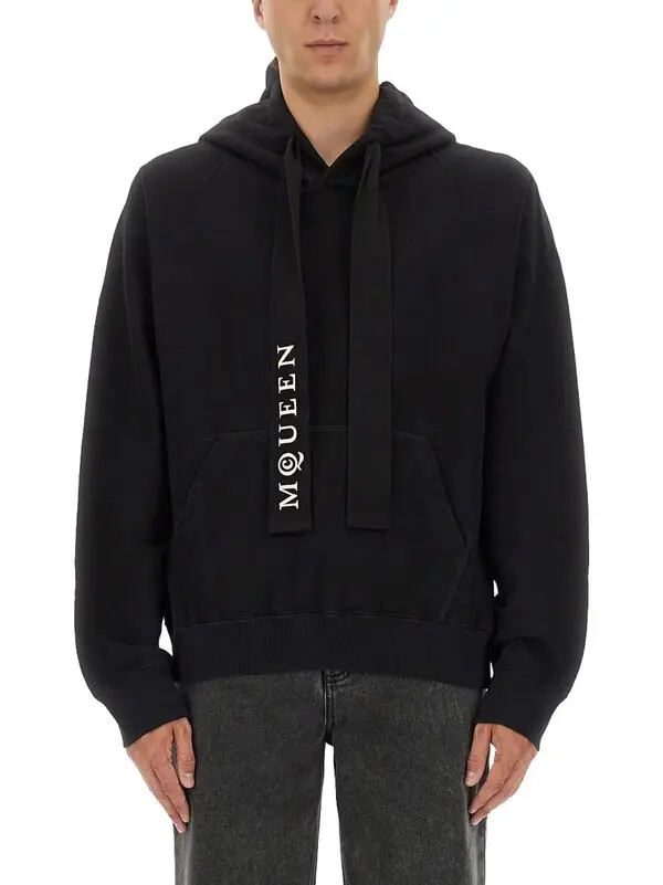 Alexander McQueen Cotton Hoodie - Black