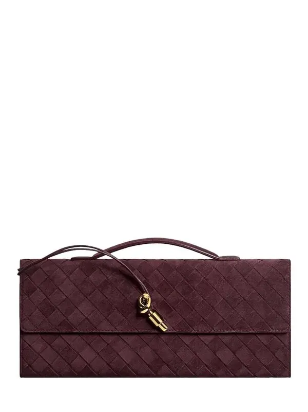 Bottega Veneta Let's Go Suede Clutch - Multicolor