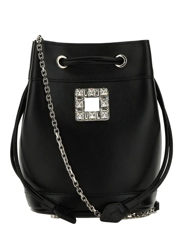 ROGER VIVIER Tres Vivier Daisy Aumoniere Bucket Bag - Multicolor