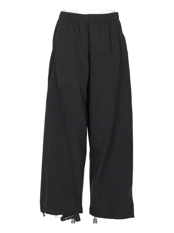 Alexander Wang Perforated Logo Track Pants - Black