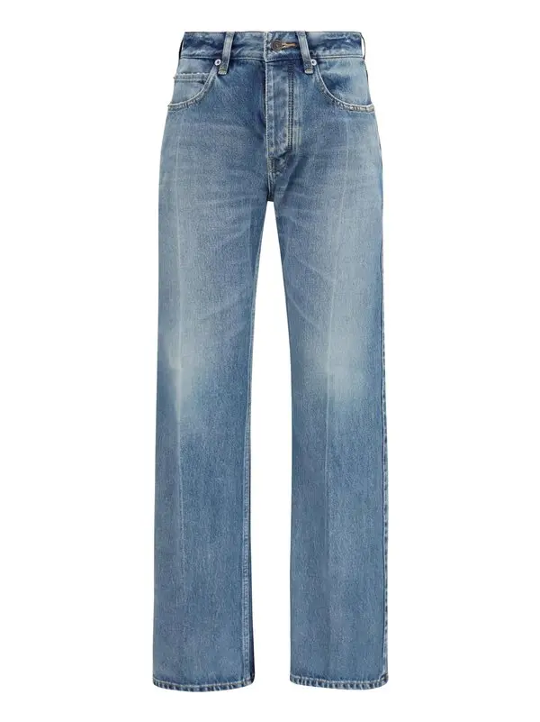 Balenciaga Straight-leg Denim Jeans - Blue