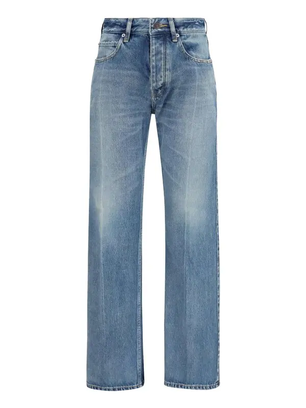 Balenciaga Straight-leg Denim Jeans - Blue