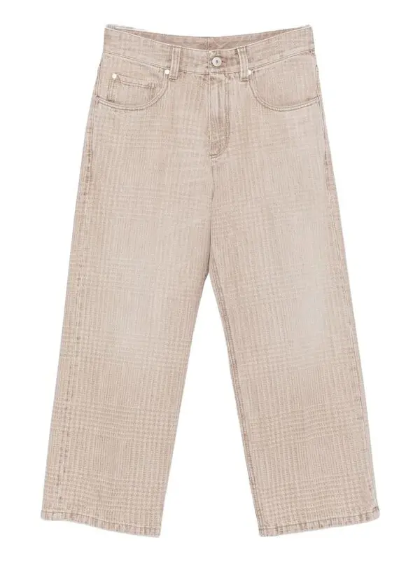 Brunello Cucinelli Cropped Denim Jeans - Multicolor