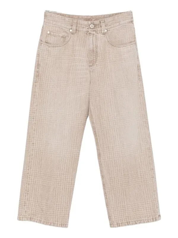 Brunello Cucinelli Cropped Denim Jeans - Multicolor
