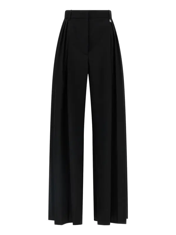 Giuseppe Di Morabito Tailored Wool Canvas Pants - Black