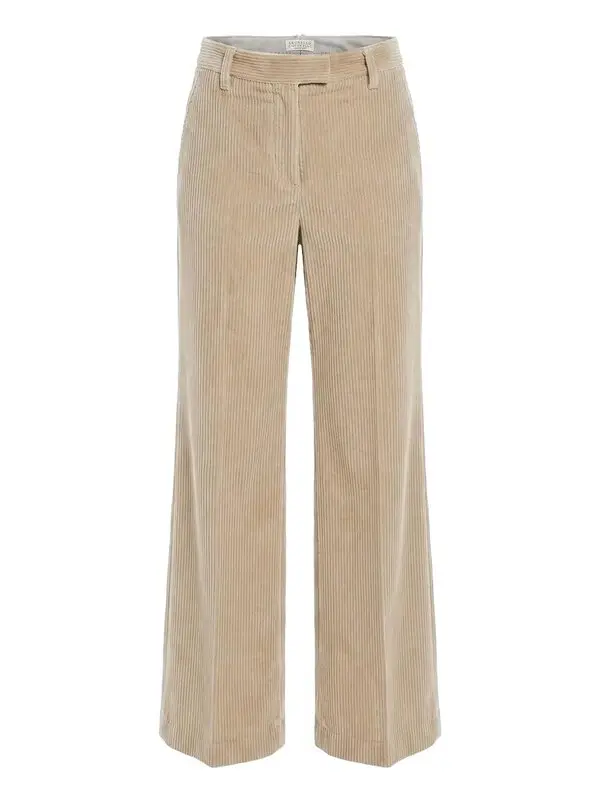 Brunello Cucinelli Cotton Corduroy Pants - Multicolor