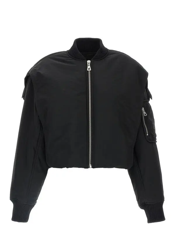 JEAN PAUL GAULTIER Padded Bomber Jacket - Black