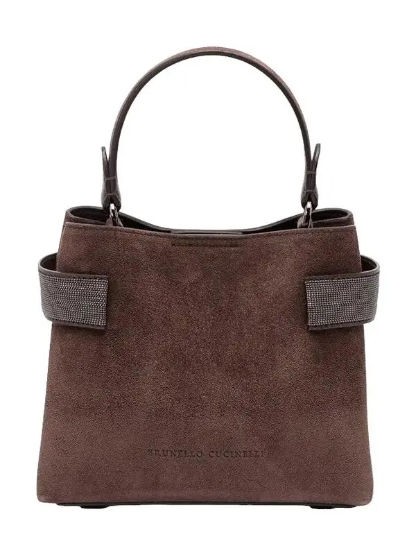 Brunello Cucinelli Small Soft Velour Crossbody Bag - Multicolor