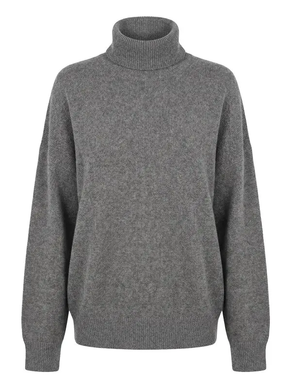Brunello Cucinelli Cashmere Turtleneck Sweater - Multicolor