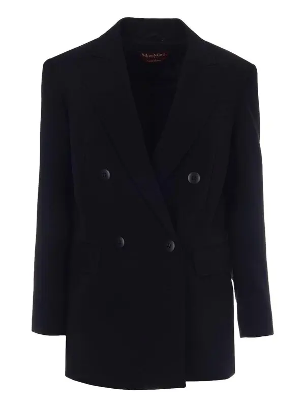 Max Mara Double Breasted Jacket - Black