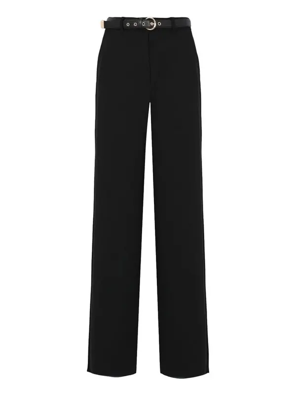 Max Mara Belted Tailored Trousers - Black