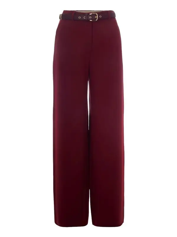 Max Mara Solid Trousers - Brown