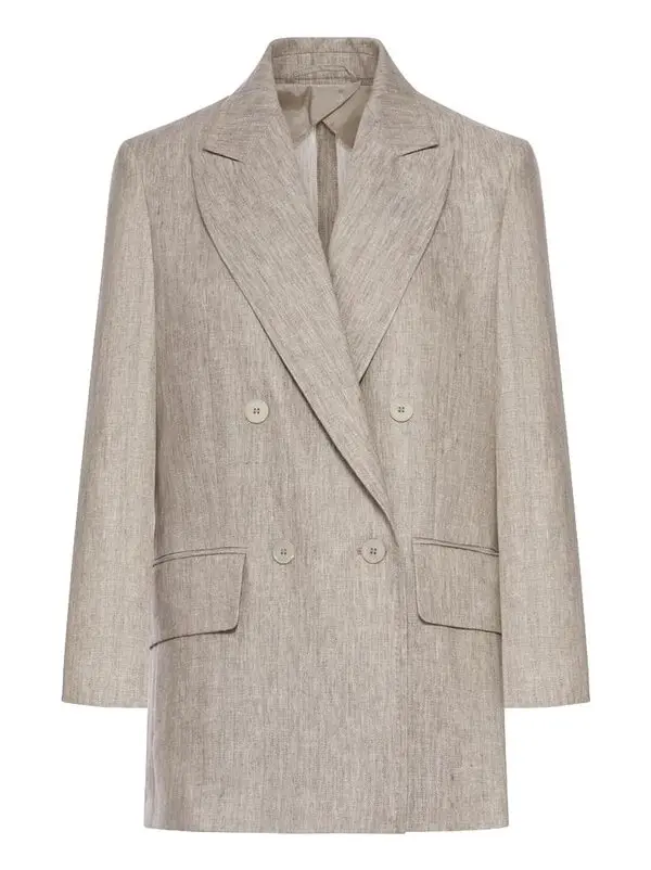 Max Mara Olimpia Double-breasted Blazer - Cream