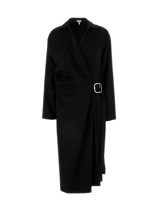 Loewe Stretch Cady Dress - Black