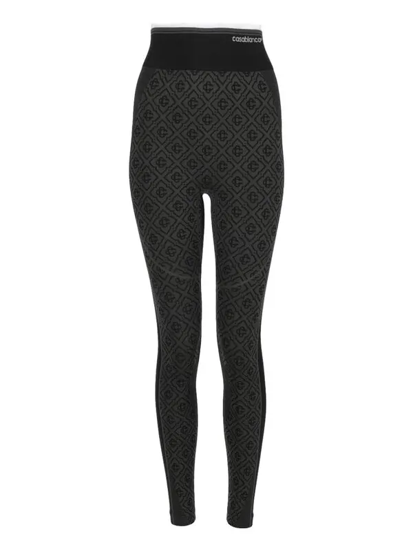 Casablanca Leggings Monogram Senza Cuciture - Multicolor