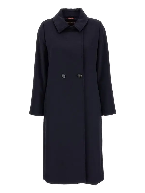 Max Mara Wool Overcoat - Blue