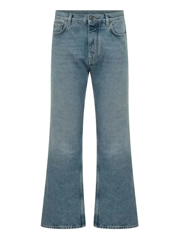 Off-White Half Arrow Flared Jeans - Blue