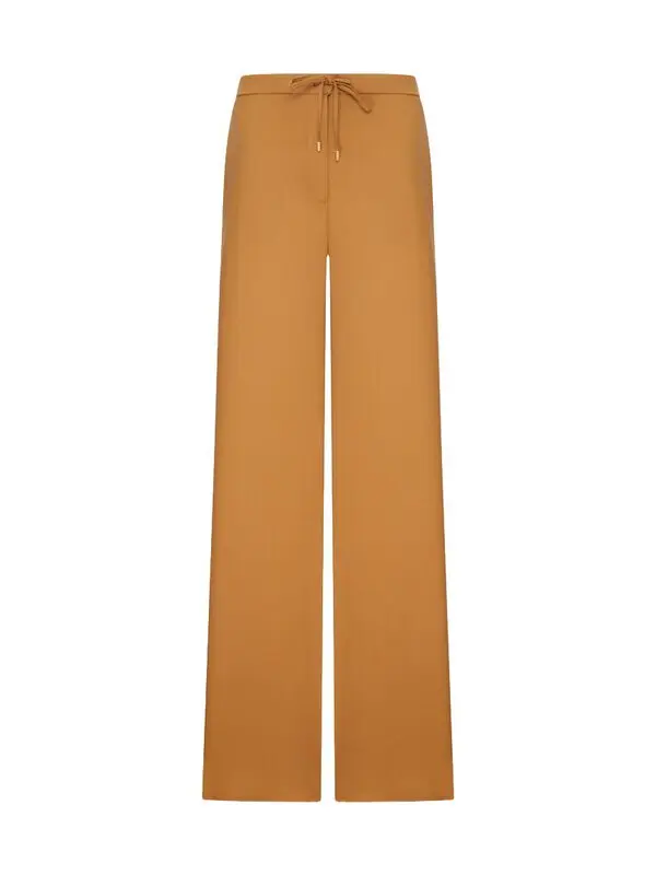 Max Mara Lightweight Wool Canvas Trousers - Multicolor