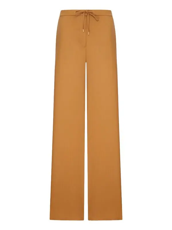 Max Mara Lightweight Wool Canvas Trousers - Multicolor