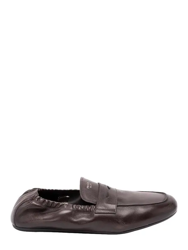 Prada Shuffle Antiqued Leather Loafers - Multicolor