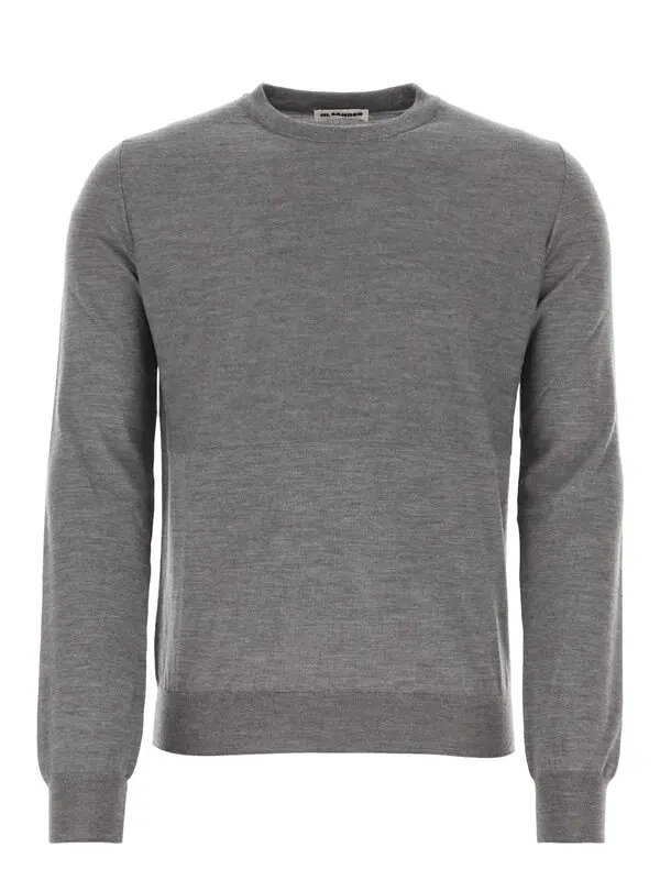 JIL SANDER Virgin Wool Sweater - Gray