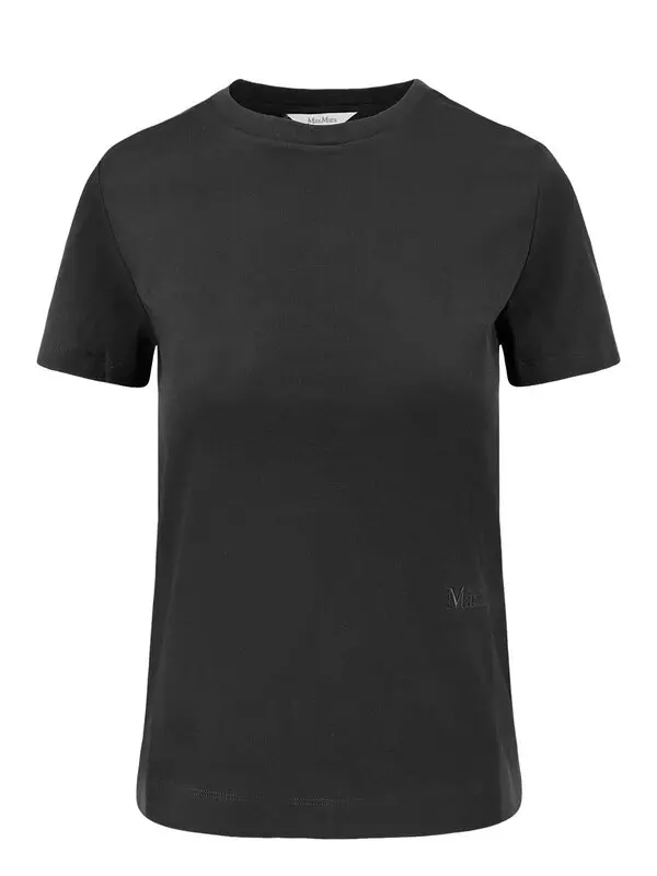 Max Mara Nerina Cotton T-shirt With Embroidery - Multicolor