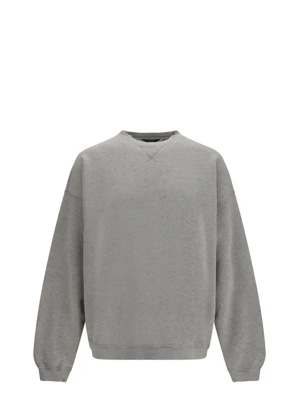 GOLDEN GOOSE Lettering Back Oversized Pullover - Gray