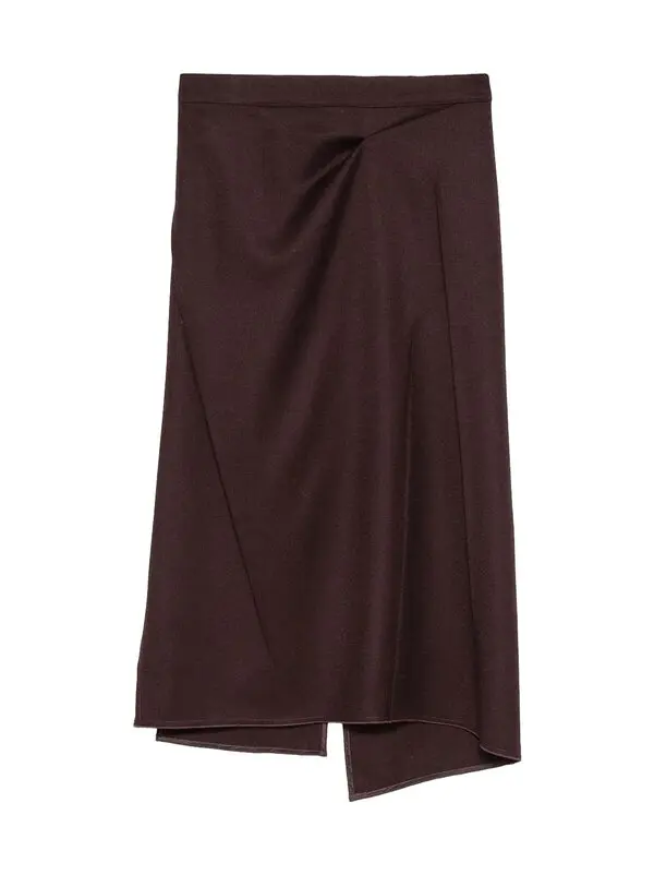 Victoria Beckham Pressed Tailored Skirt - Red