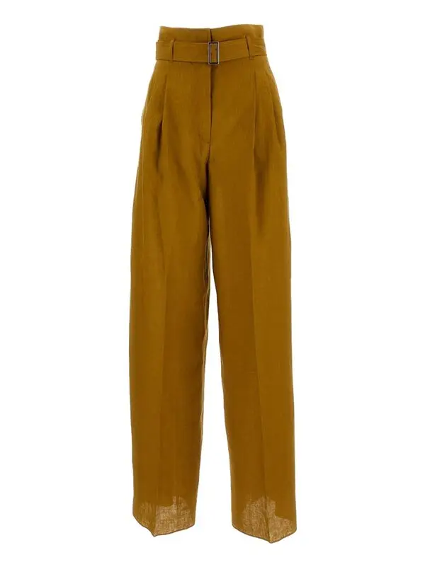 Max Mara Linen Trousers - Brown