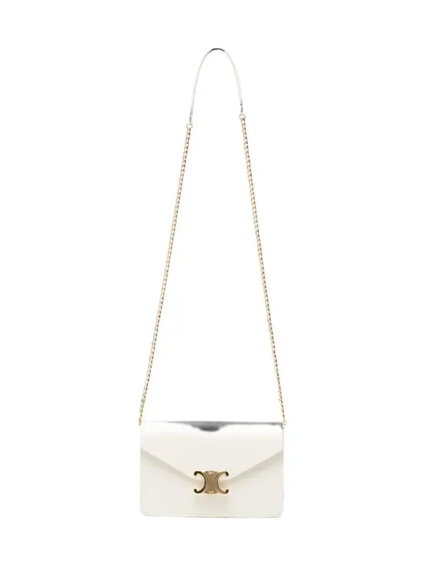 Celine Margo Leather Wallet On Chain - Multicolor