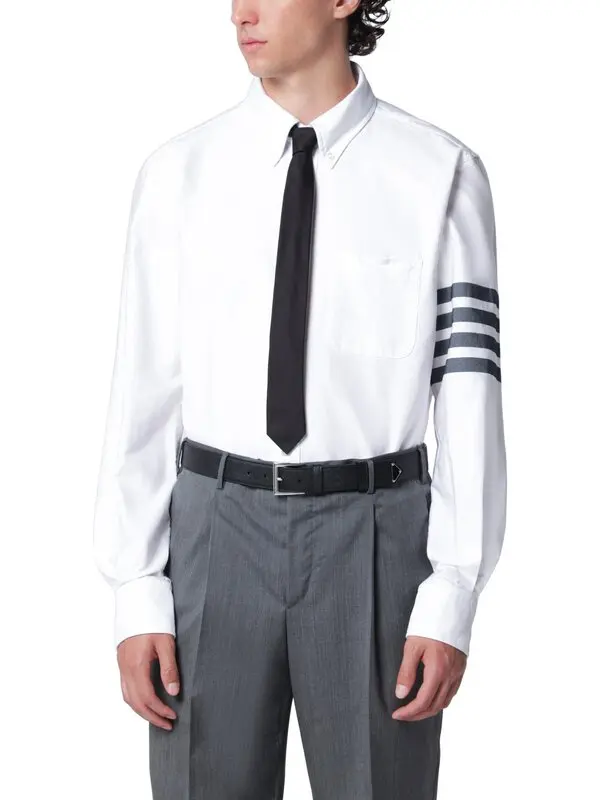 Thom Browne Cotton Button-down Shirt - White