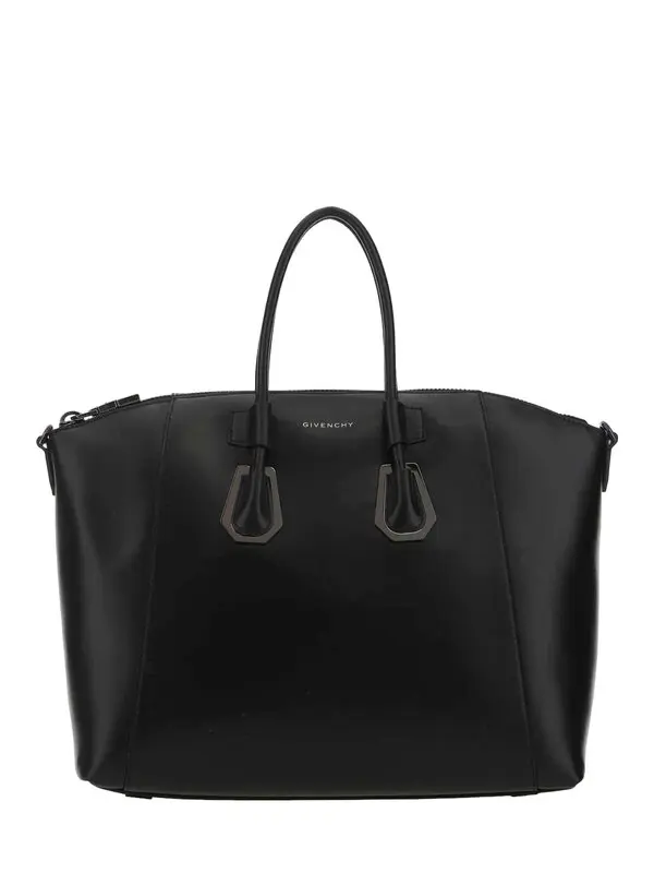 Givenchy Leather Small Antigona Sport Handbag - Black