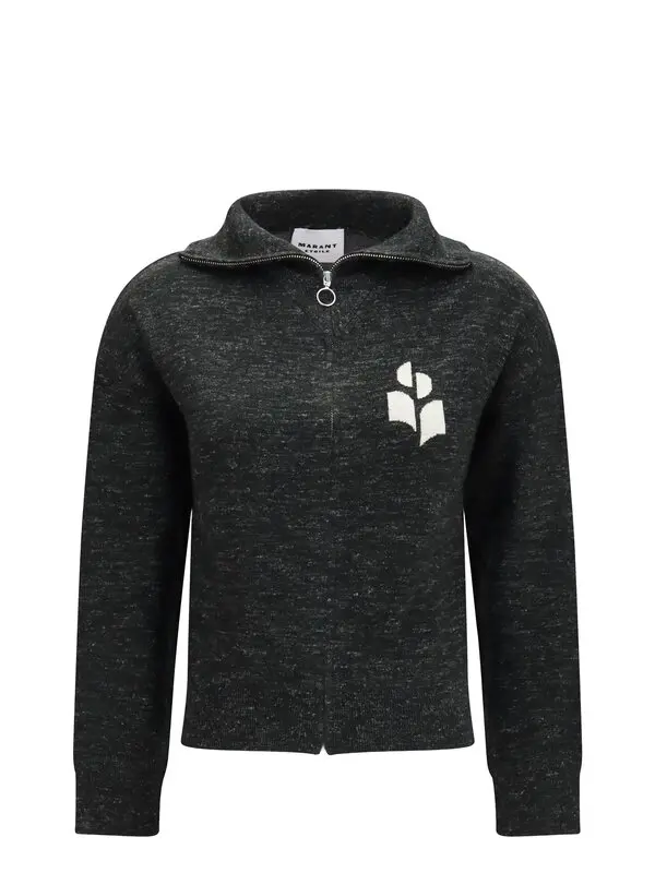 Isabel Marant Étoile Coxy High-neck Sweatshirt - Black