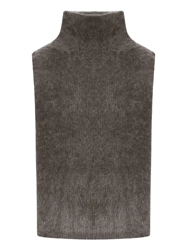 LISA YANG Aisla Wool Cashmere Vest - Brown