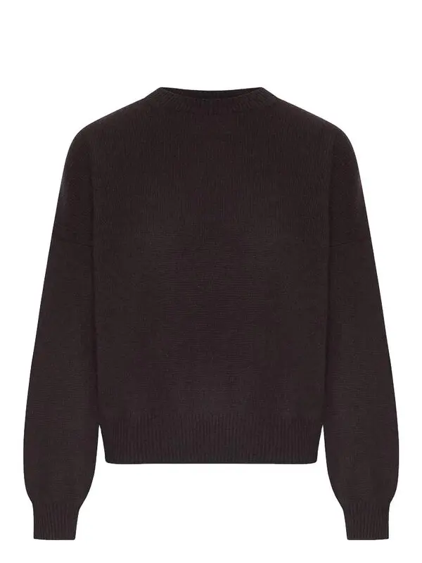 LISA YANG Cashmere Sweater With Wide Sleeves - Brown