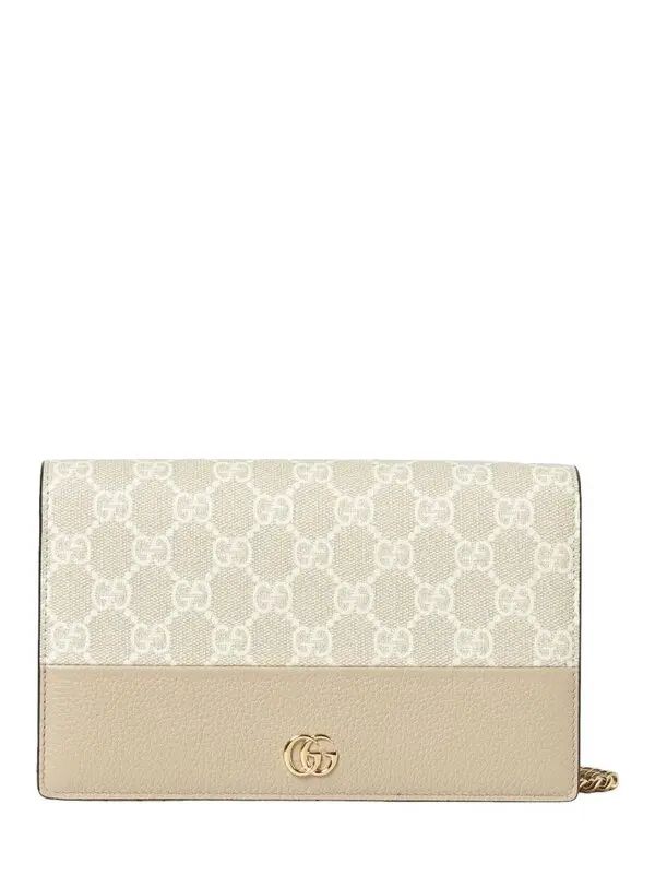 Gucci Calf Skin Shoulder Bag - Cream