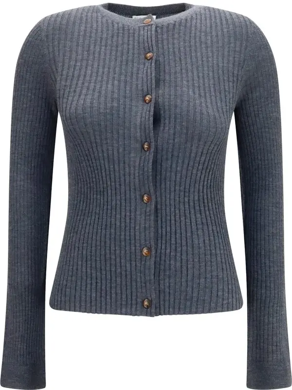 Burberry Cashmere Cardigan - Gray