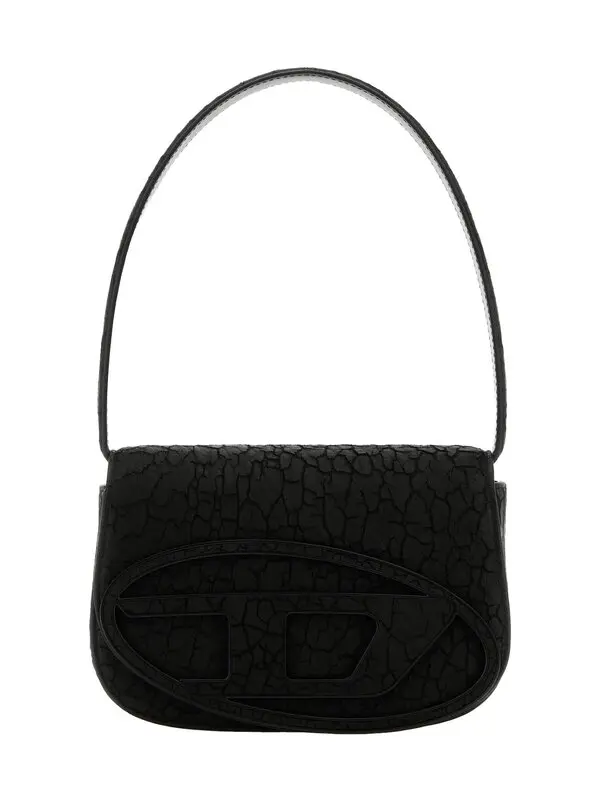 DIESEL® Leather 1dr Shoulder Bag - Black
