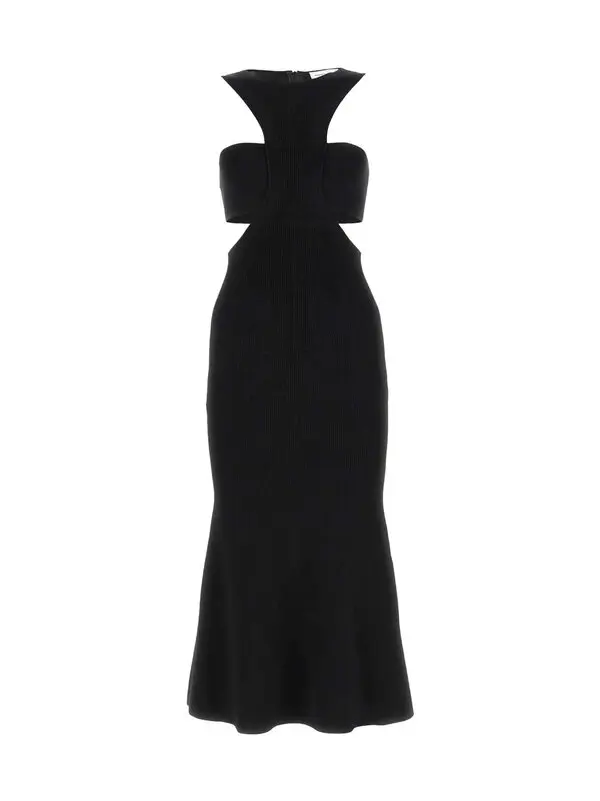 Alexander McQueen Viscose Blend Dress - Black