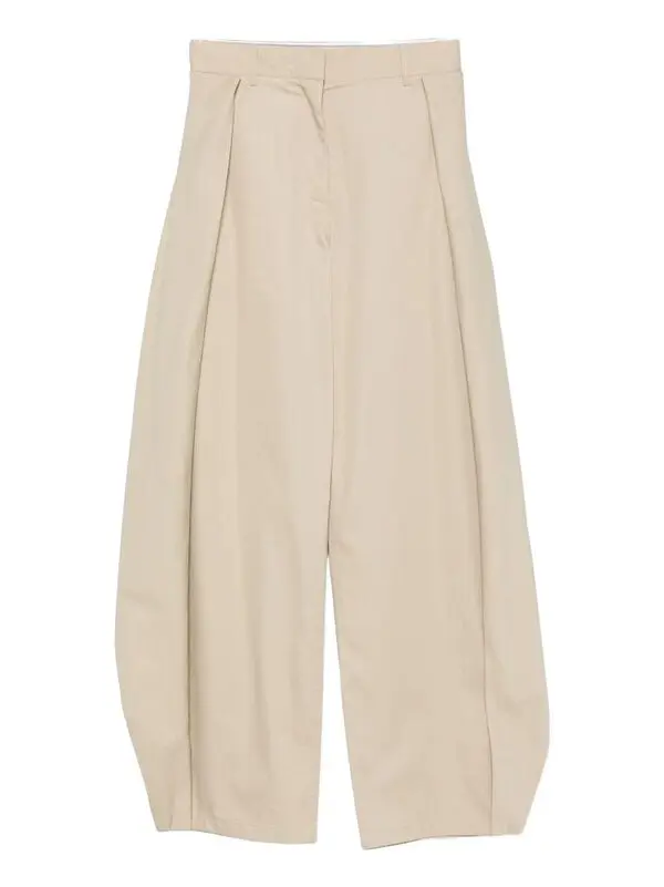 Loewe Cotton And Silk Trousers - Multicolor