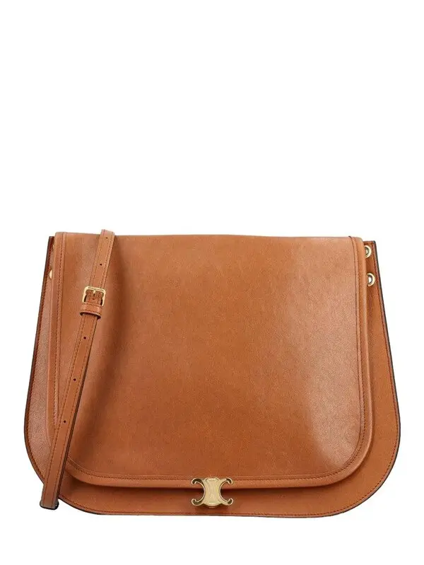 Celine Triomphe Leather Shoulder Bag - Multicolor