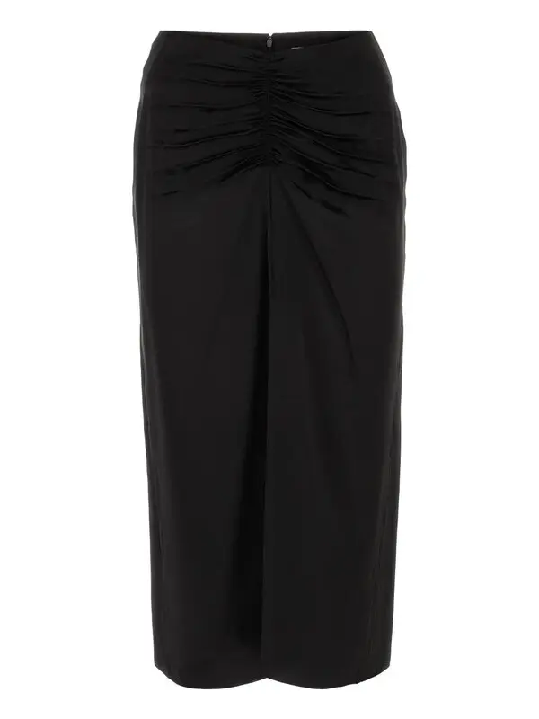 LANVIN Ruched Midi Skirt - Multicolor