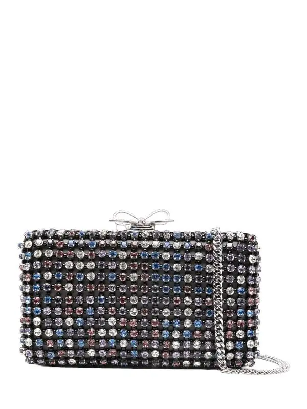 SELF-PORTRAIT Crystal Embellished Clutch - Multicolor
