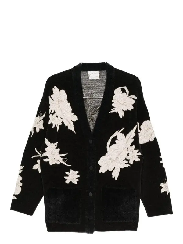 FORTE_FORTE Jacquard Cardigan - Multicolor