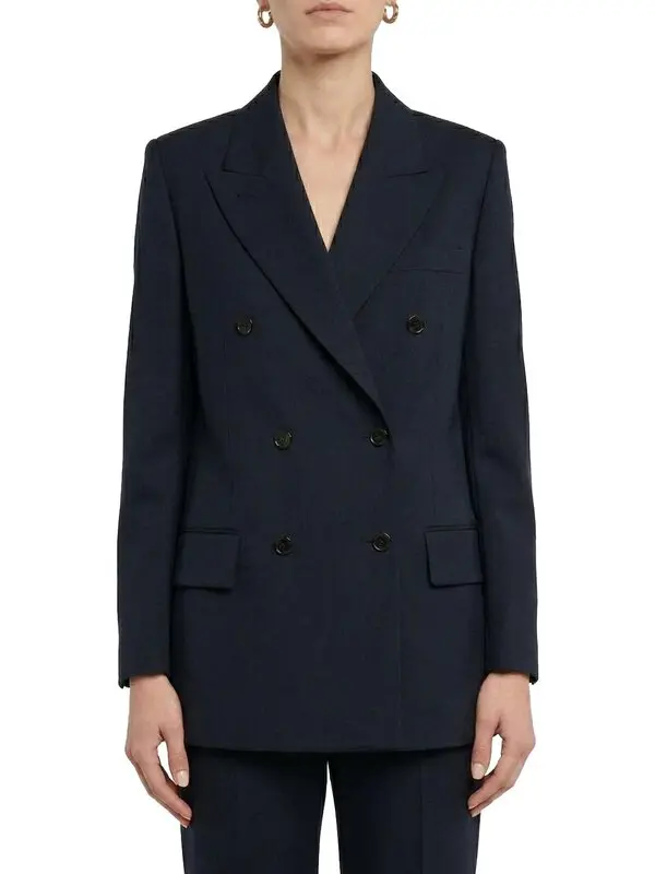 Gucci Wool Double-breasted Blazer - Blue
