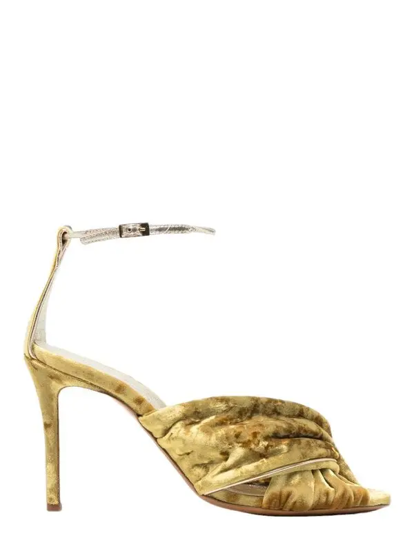FORTE_FORTE Velvet Heel Sandals - Multicolor