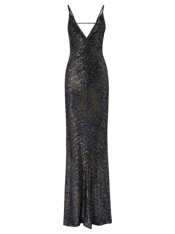 Missoni Sequin Embellished V-neck Dress - Multicolor