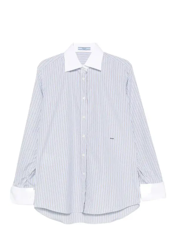 Prada Striped Cotton Shirt - Multicolor